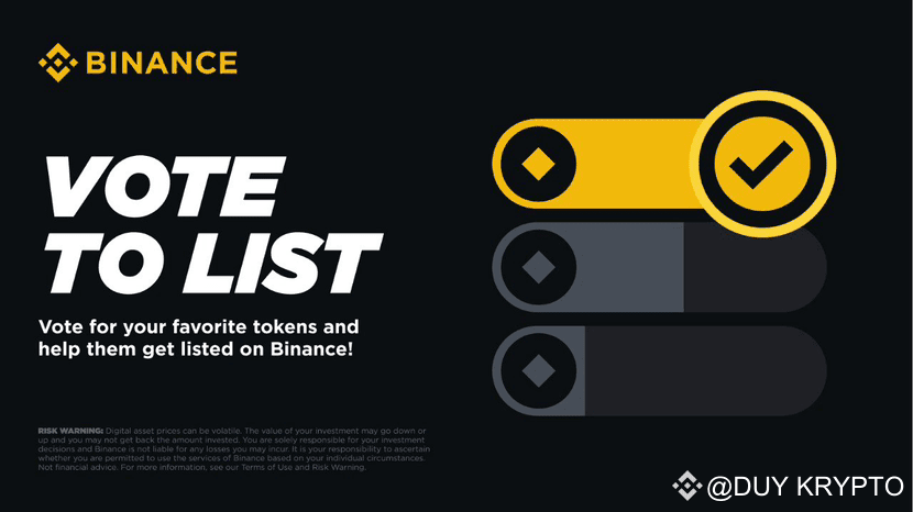 Binance has just announced the second round of the "Vote to | DUY KRYPTO on Binance Square