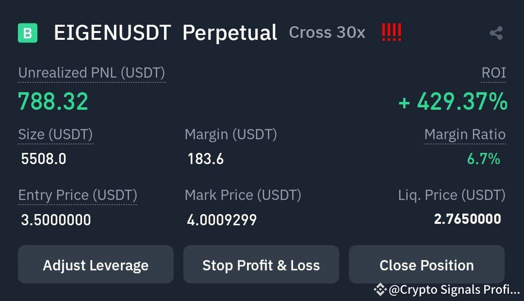 🚸EIGEN/USDT ALL TARGET ACHIEVED 💰 PROFIT +429% | Crypto Signals Profit on Binance Square