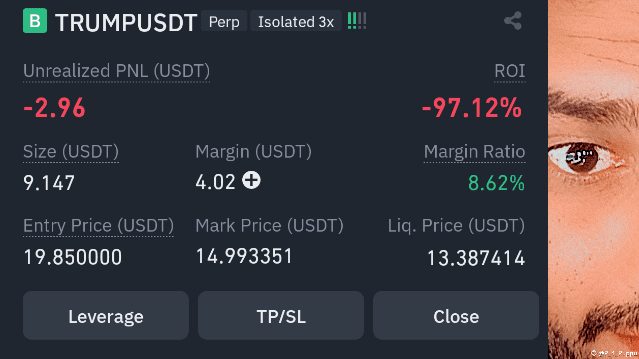 Someone tell me should I close it and save a dollar or be pa | P_4_Puppu on Binance Square