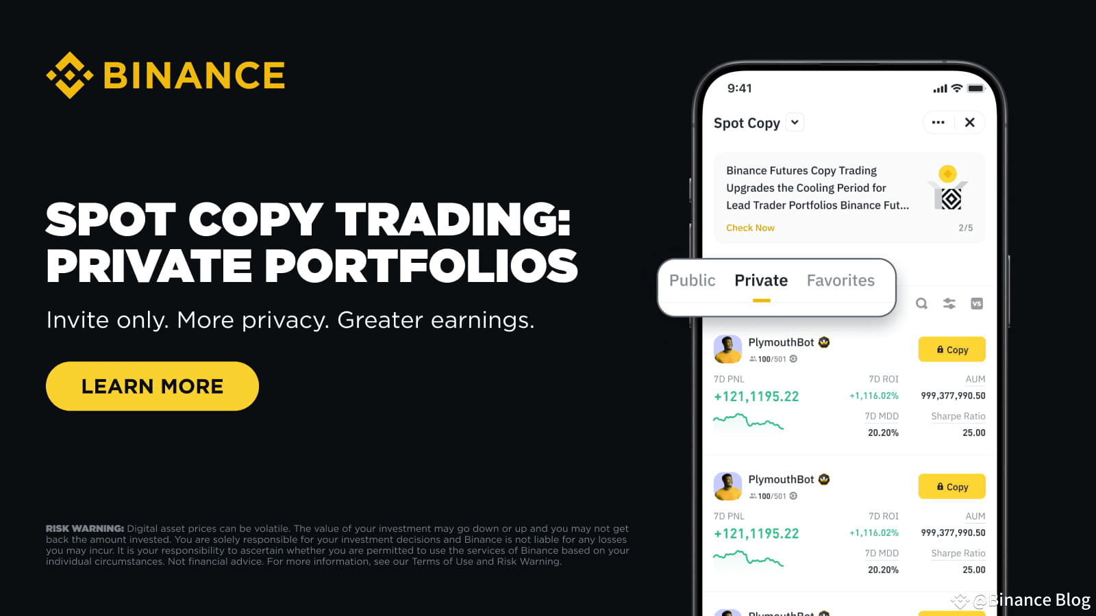 Binance Launches Private Portfolios: Exclusive Spot Copy Trading ...