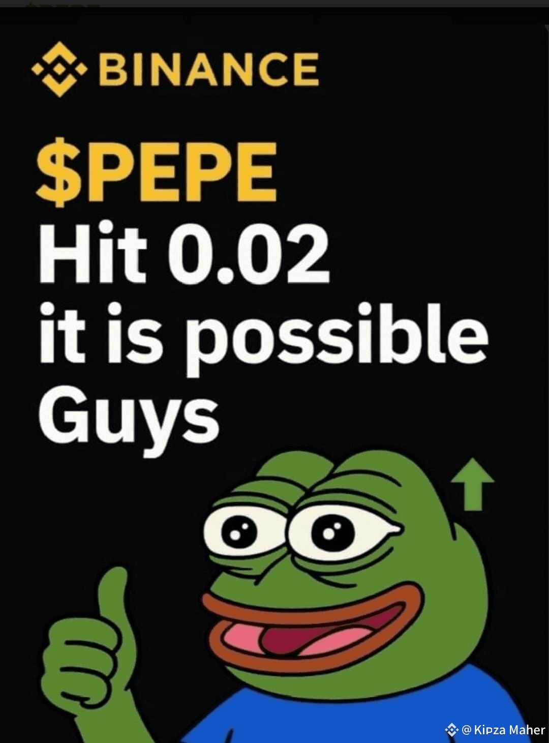 $PEPE 📈 🔥 The grind is real... but $0.02? It's not ju | Kinza Maher on ...