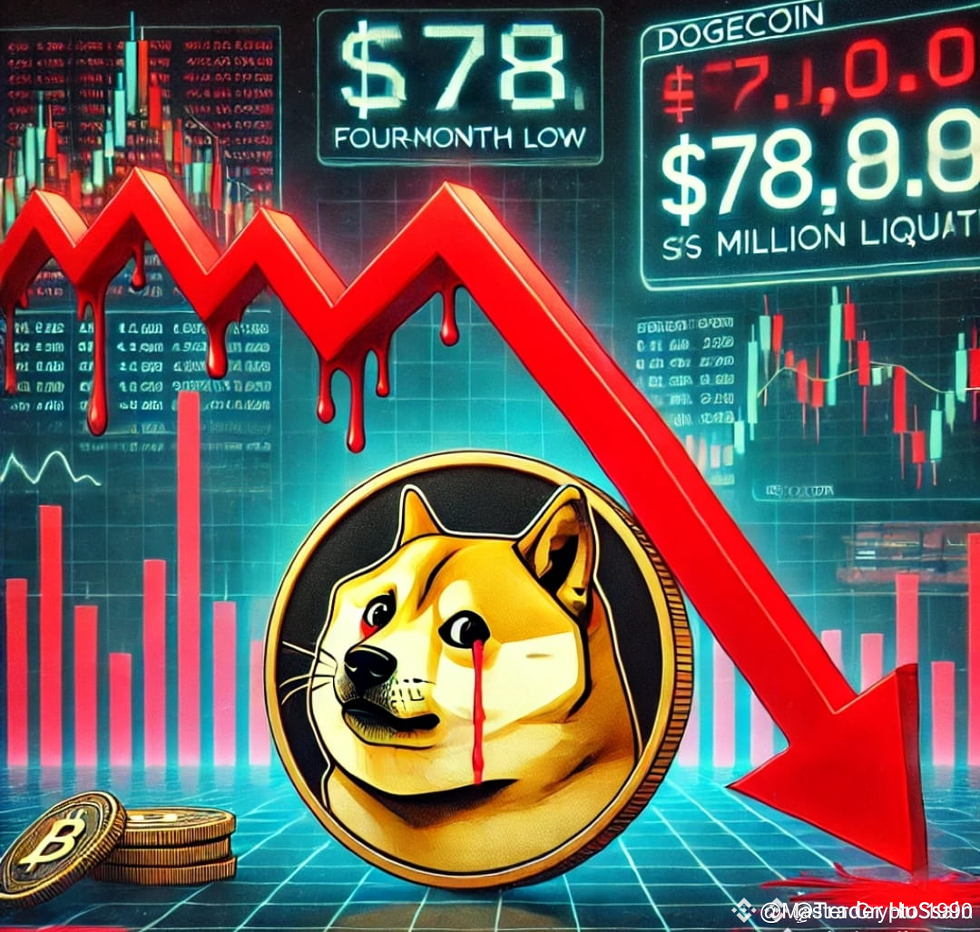 🚨 $78M liquidation shakes the market as Dogecoin hits a 4-m | Master Crypto 1990 on Binance Square