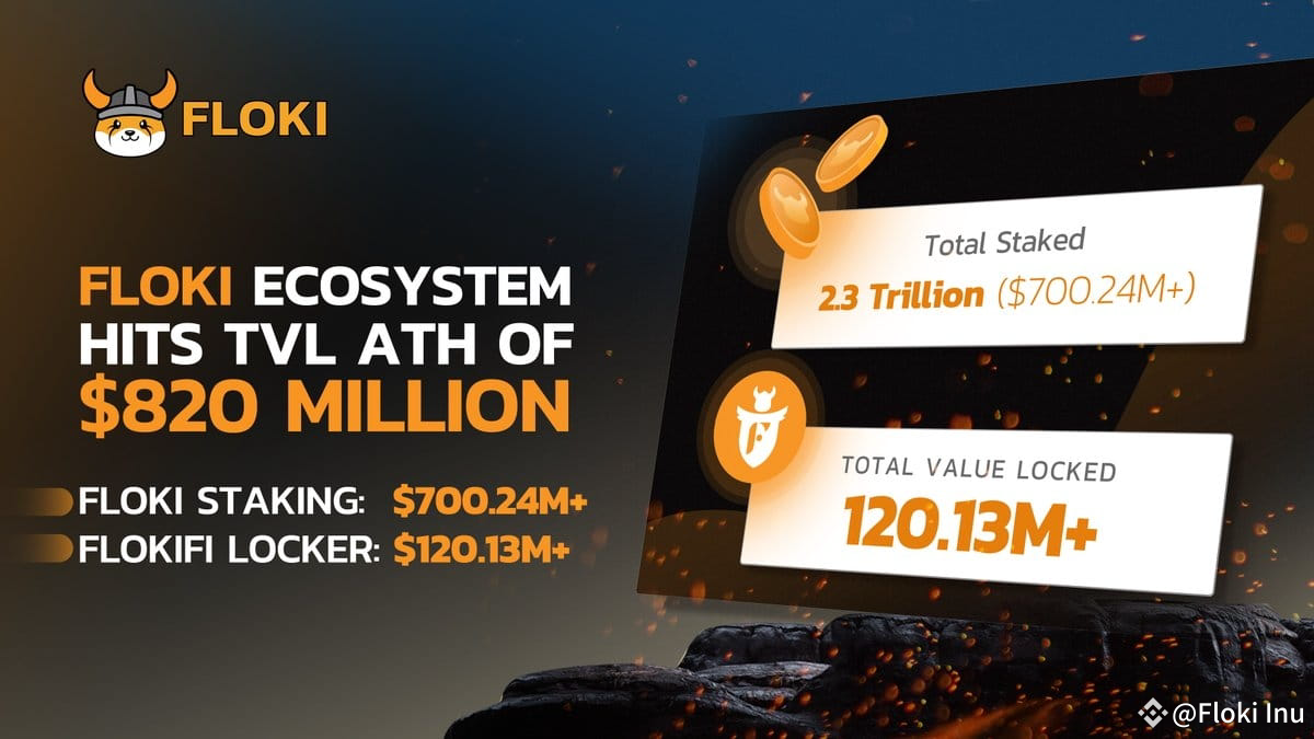 FLOKI REACHES ECOSYSTEM TVL OF $820 MILLION — AN ALL TIME HI | Floki ...