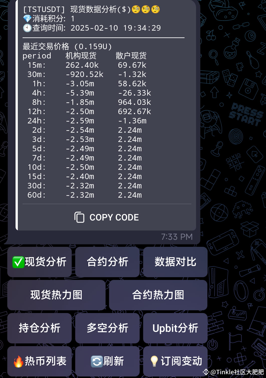 $TST #TSTUSDT Let's take a look at the test coin The main s | Tinkle ...