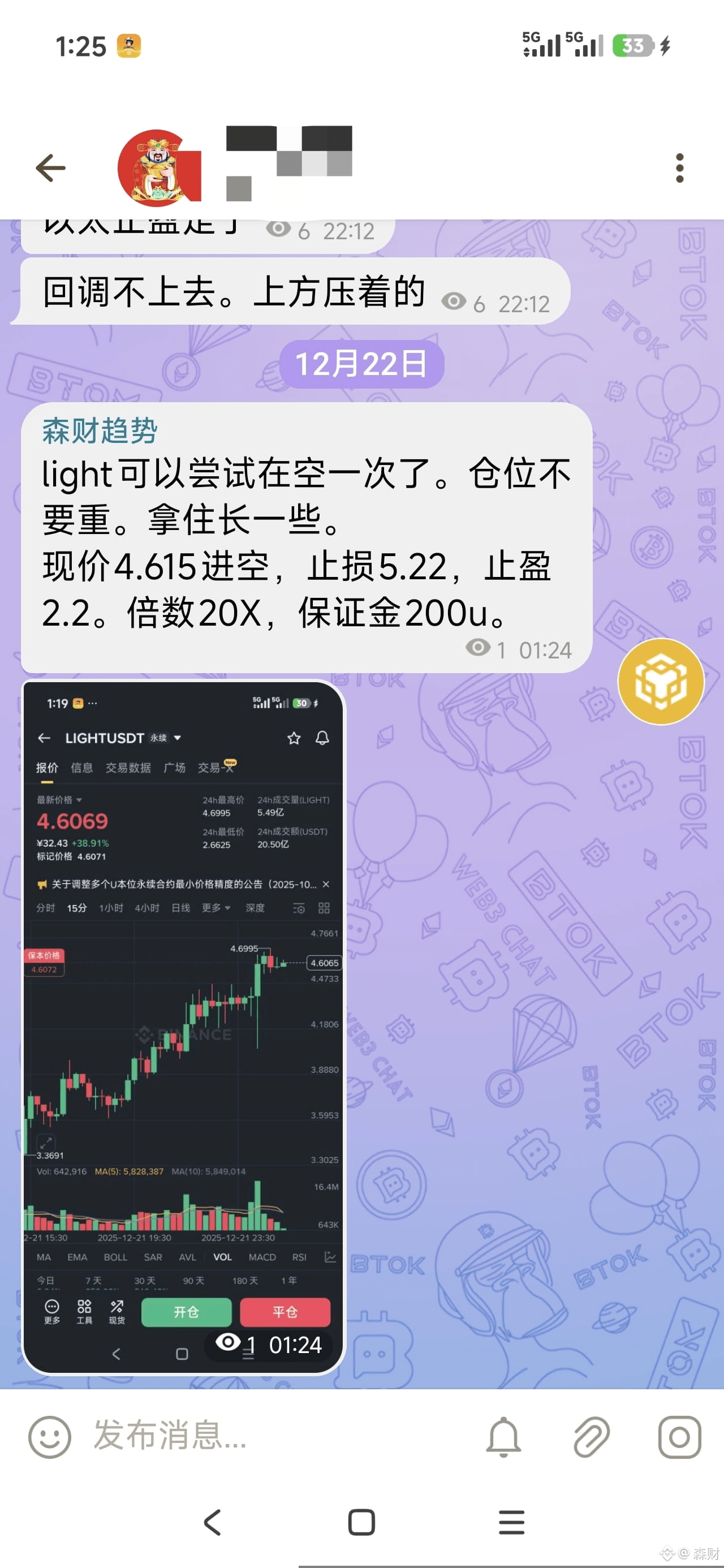 Light can try to short once again. Don't over-leverage. Hold | 森财 on ...