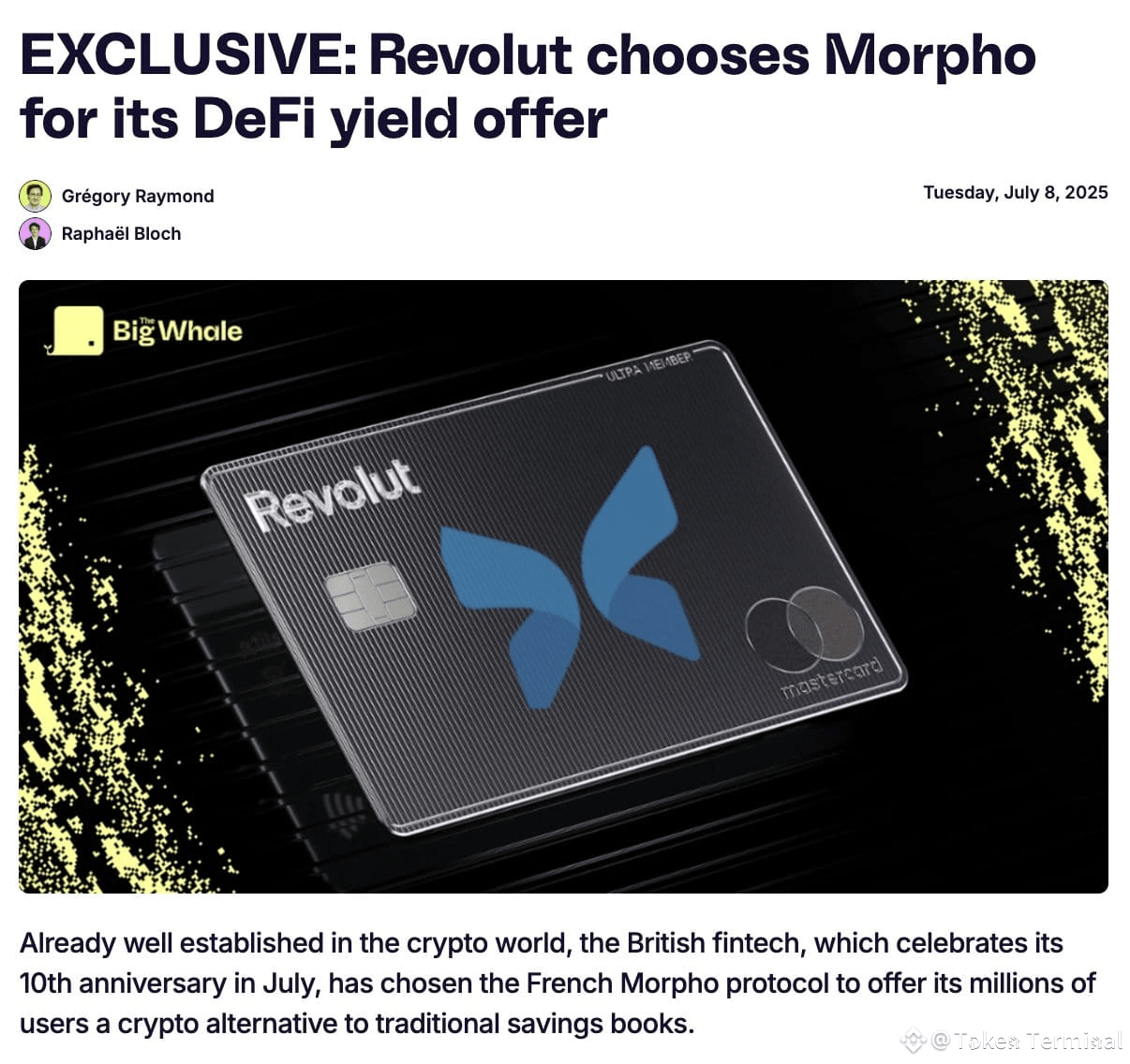 🔁👥 Does the EVM have a network effect in DeFi? 1. @Morpho | Token ...