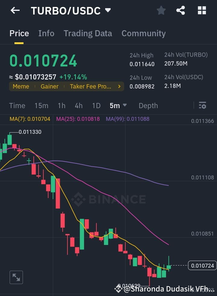 Binance Market Analysis: $TURBO /USDC – Price Surge and Trad | Ghani Bhai on Binance Square