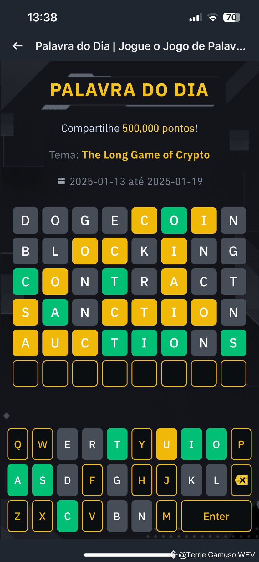 What would be the word? | Terrie Camuso WEVl on Binance Square