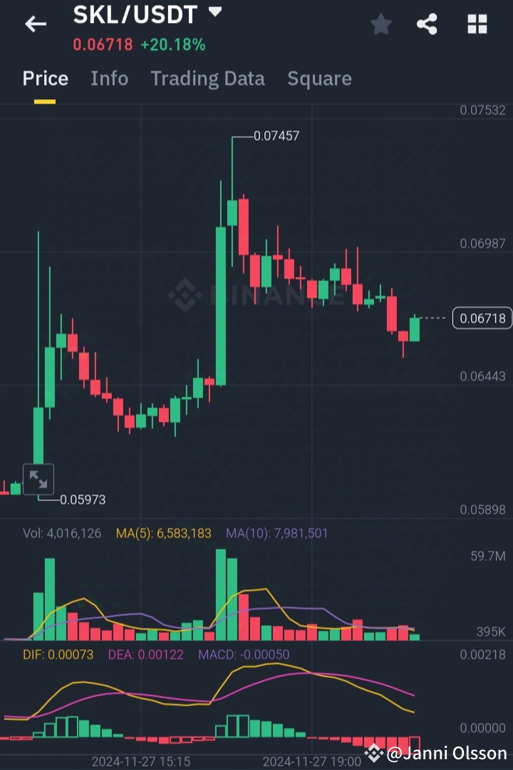 🚀$SKL SKL/USDT Surges 20.18% – High Volatility Ahead! 🚀 | Janni Olsson on Binance Square