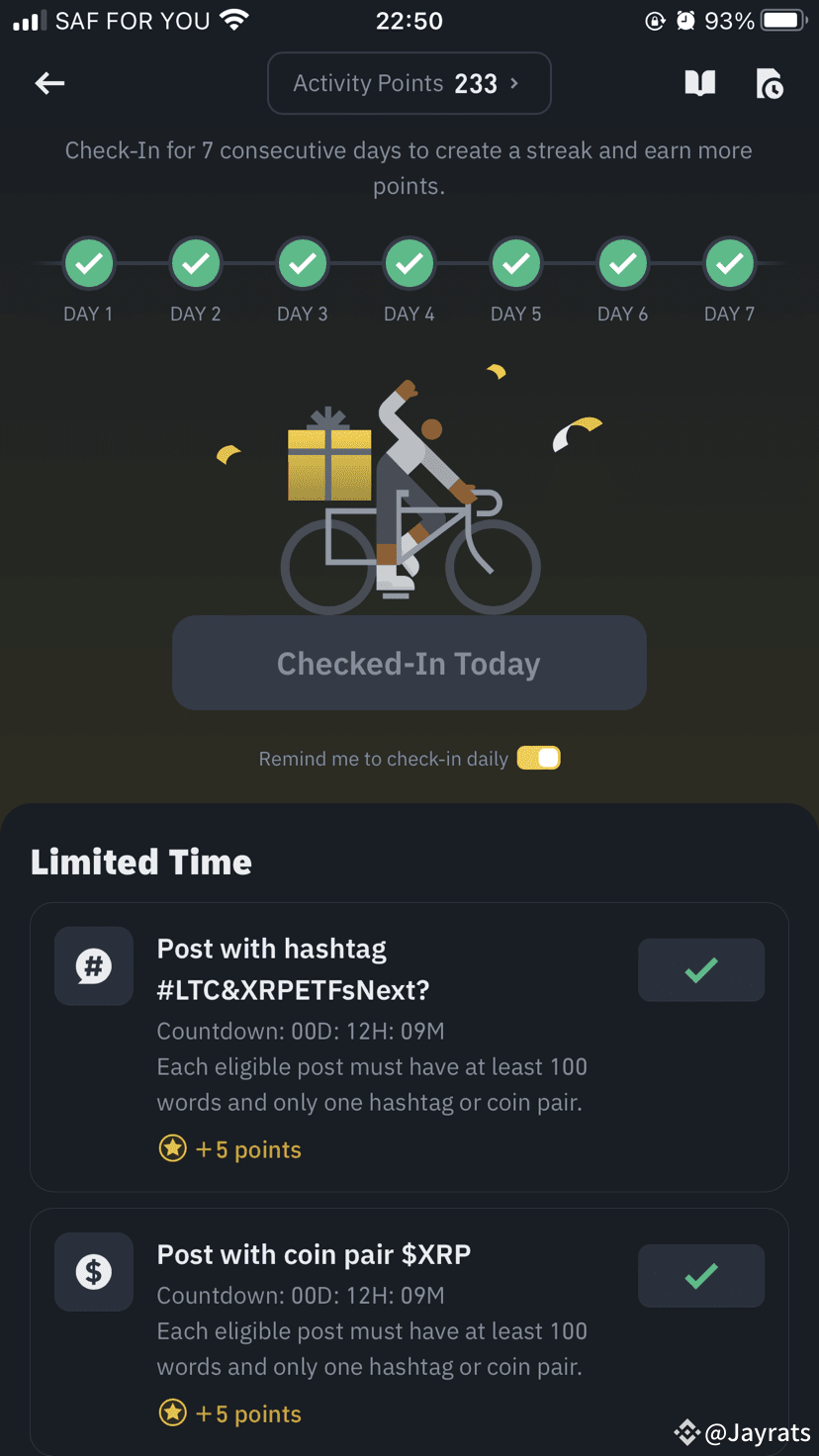 #Daily Check-in Campaign Each more points by visiting the S | JASON OM ...