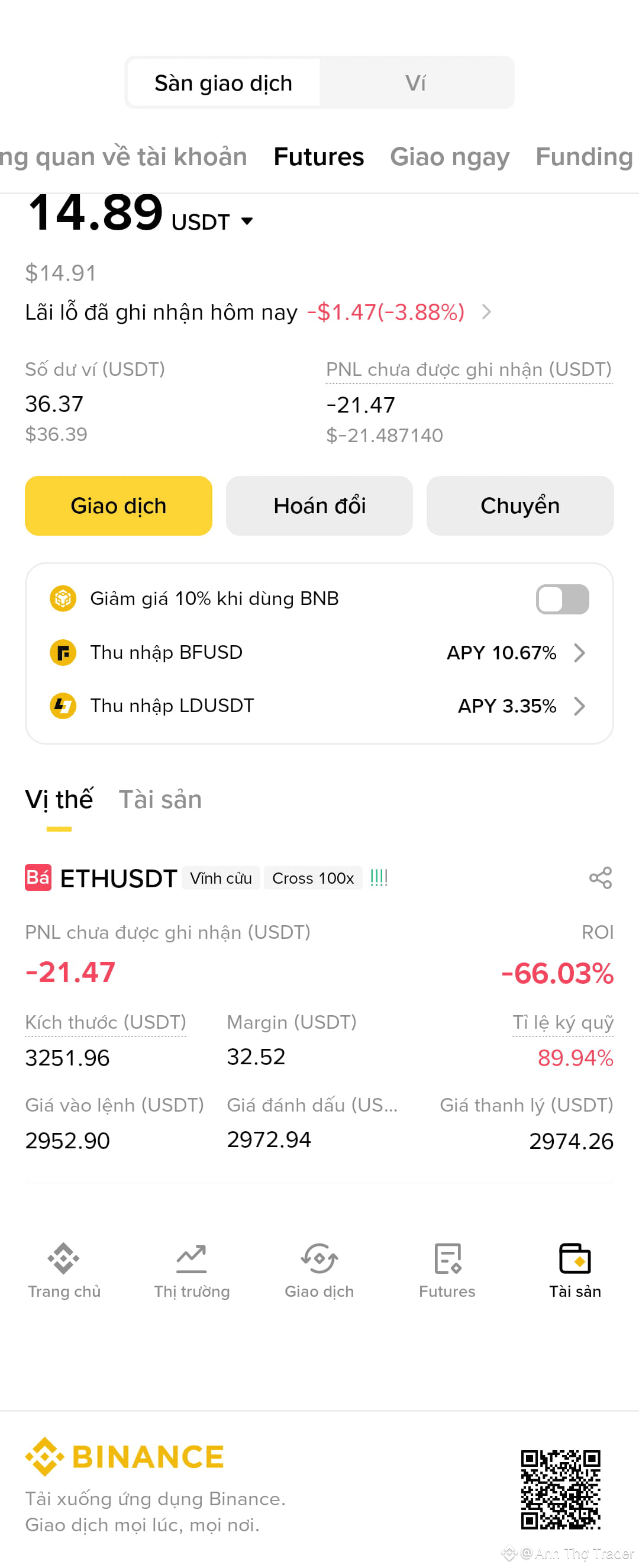 all in and the ending 🥲🥲 | Anh Thợ Trader on Binance Square
