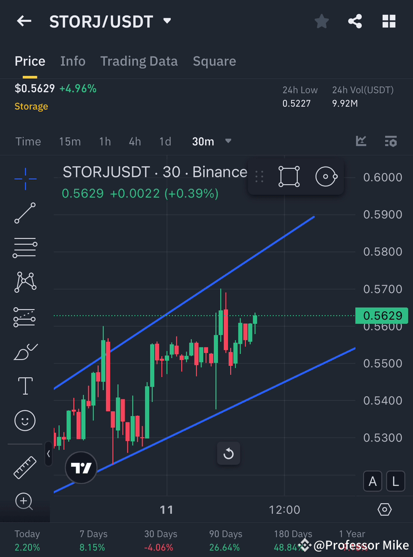 $STORJ /USDT: Bull Run Continues! 💯🔥 $STORJ is moving str | Professor Mike on Binance Square