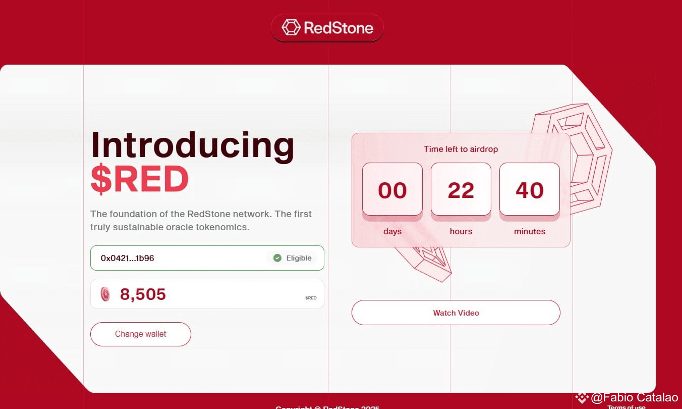 Possible AIRDROP $RED checker from @redstone (credits @Luand | Fabio ...