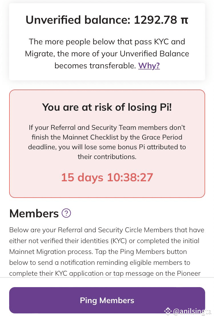 In my Downline $PI KYC unverified people still taking it lig ...