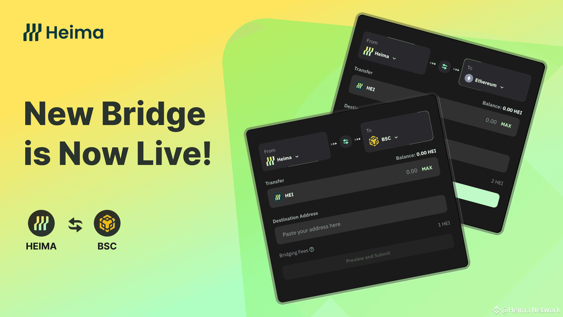 🚀Exciting news from the Heima team! The HEI Bridge between | Heima Network on Binance Square