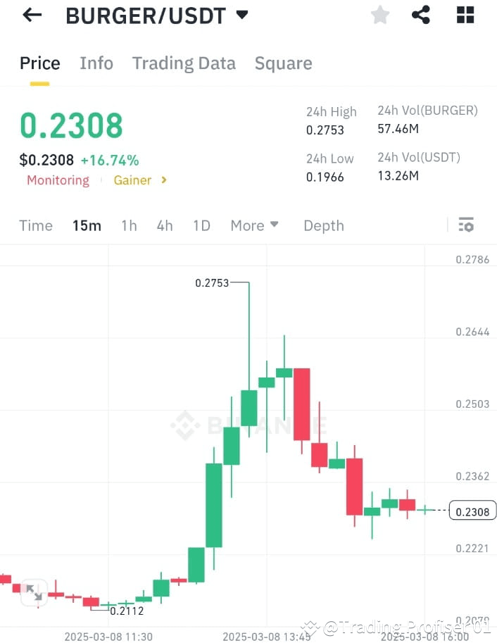 $BURGER /USDT – Bullish Momentum Building! 🚀 📊 Momentum | Trading Profiser 01 on Binance Square