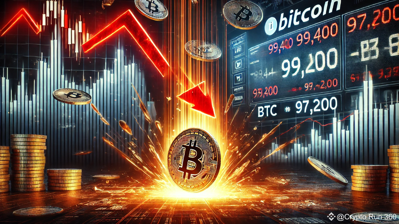 Why did BTC fall from 99,400 to 97,200? Read to find out why! | Crypto Run 360 on Binance Square