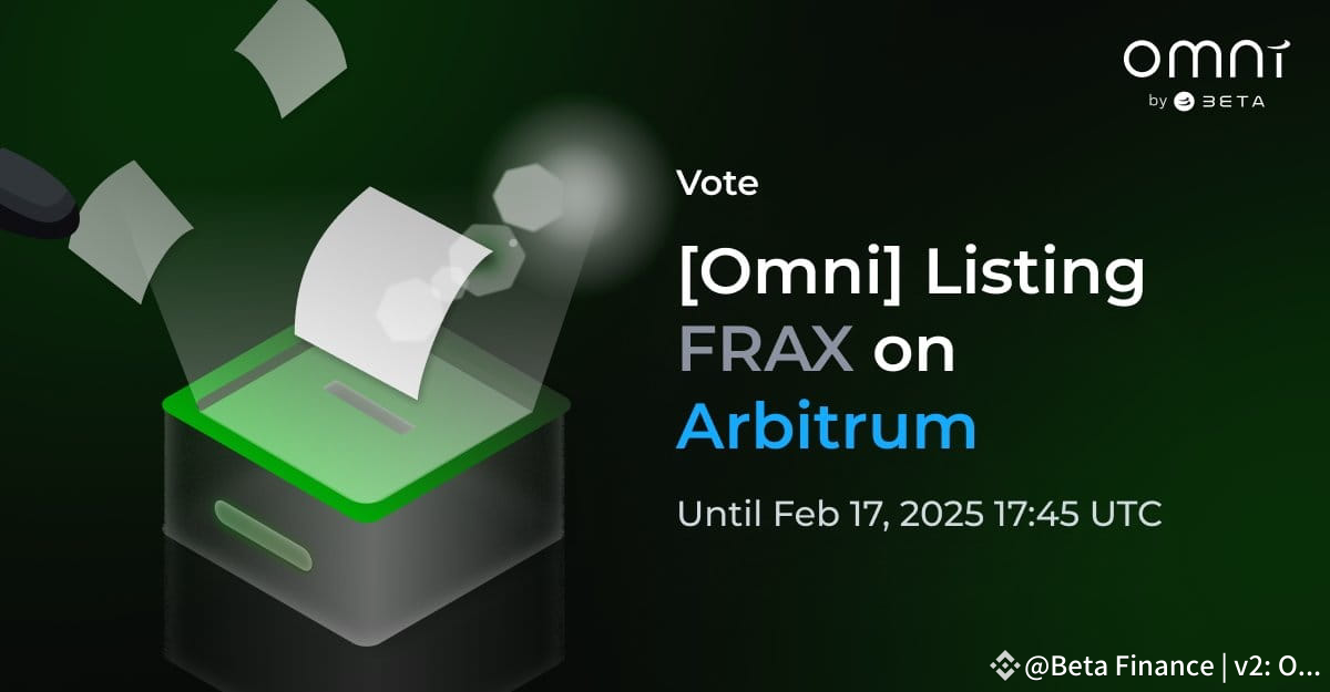 New DAO vote now live: [Omni] Listing FRAX on Arbitrum 🗳️ | Beta ...