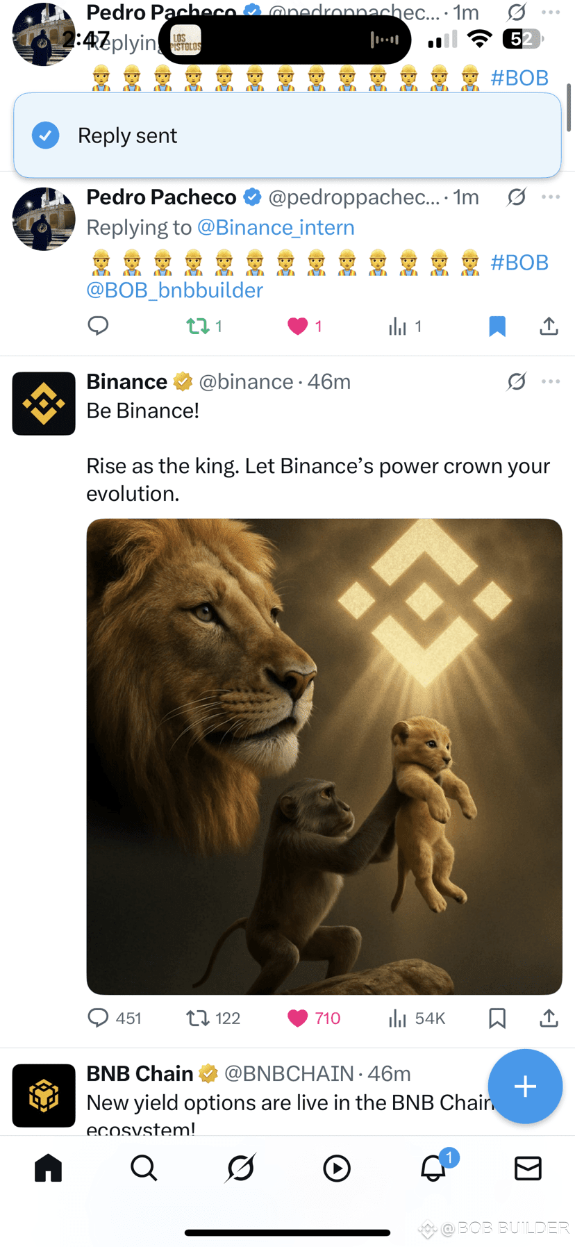 🚀 BOB = 808 = 8.08 = August 8th 🚀 #BuildOnBinance #808 | BOB BUILDER on ...