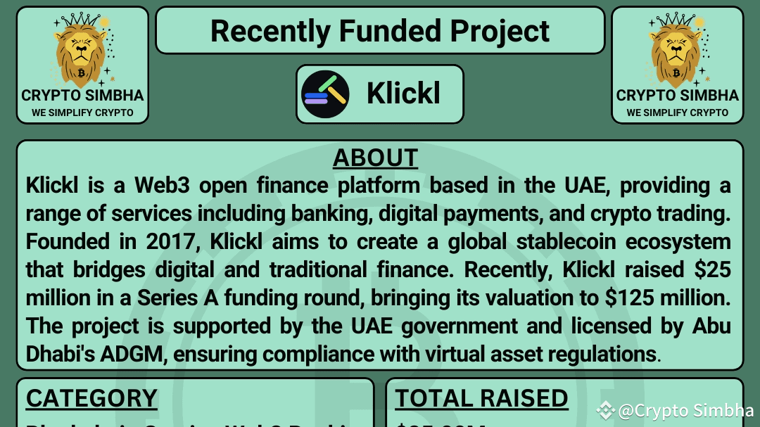 🚀Top Project From Recent Funding Round 💰 Klickl🚀 | Crypto Simbha on Binance Square