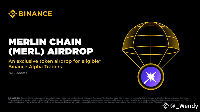 $BNB We’re excited to announce that Merlin Chain (MERL) is n | _Wendy on Binance Square