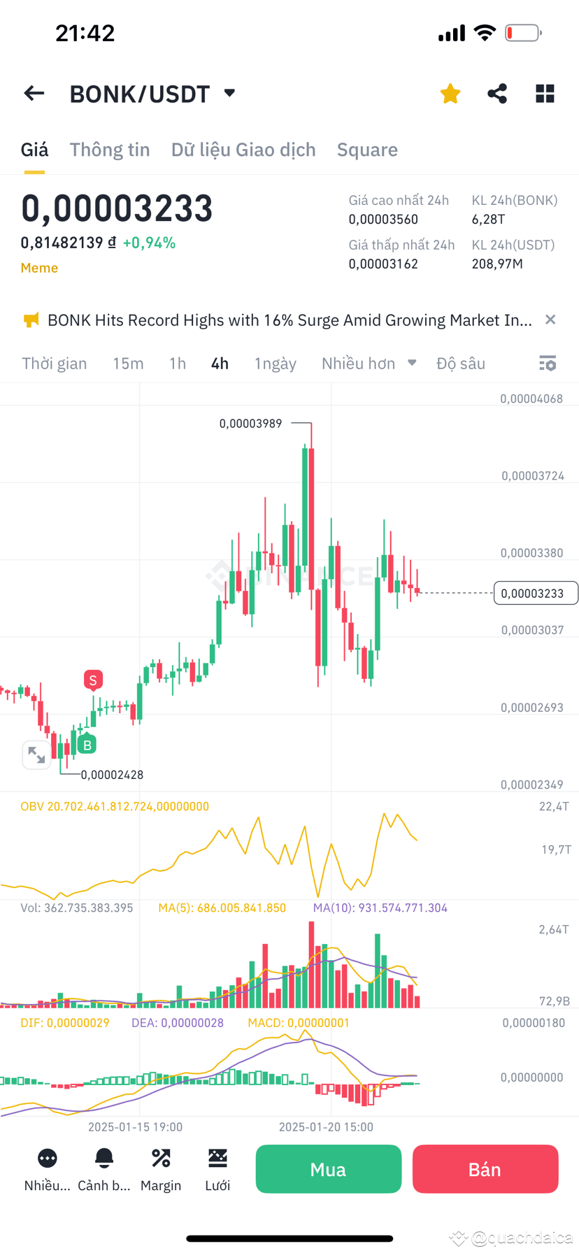 The $BONK 1 meme is built on the foundation of $SOL by anon | quachdaica on Binance Square