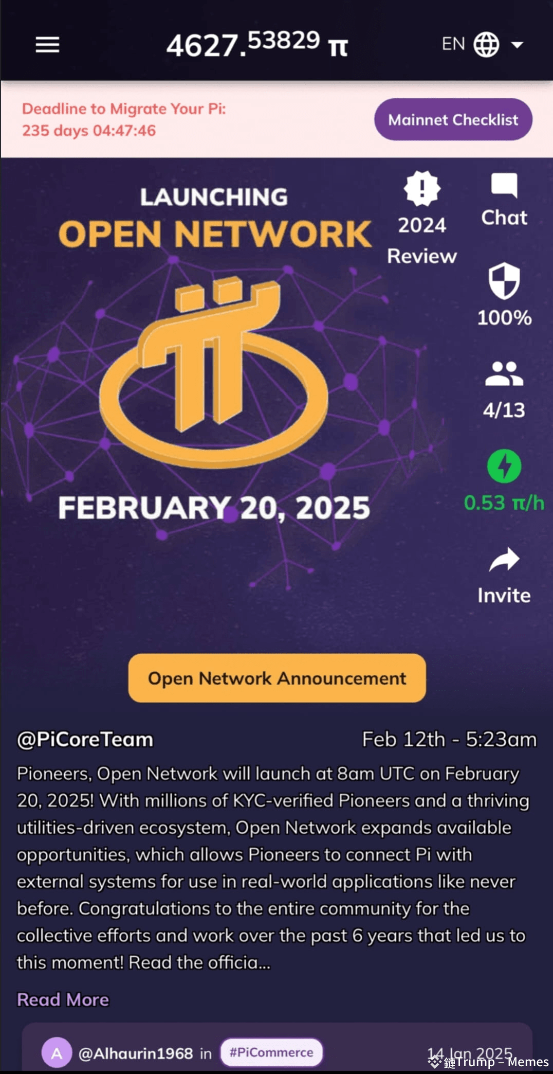 #pi Can refer mine #BNBChainMeme | Trump – Memes on Binance Square