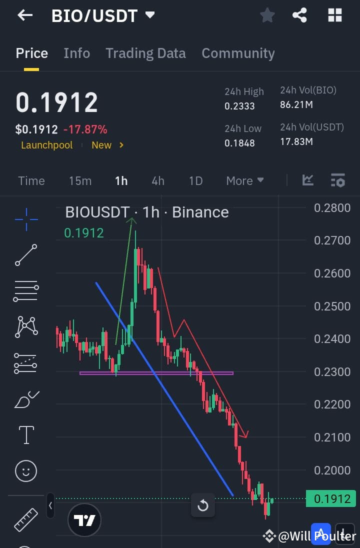 Joins and get profitable trade on $BIO USDT coin pair has se | Will Poulter on Binance Square
