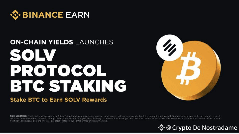 ️SOLV Protocol is now providing BTC returns for Binance Ear | Crypto De Nostradame on Binance Square