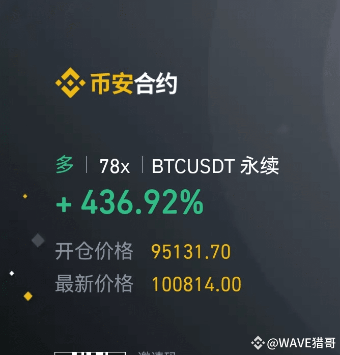 #btc 10w has been broken. For the air force, Brother Lie's w | WAVE猎哥 on Binance Square