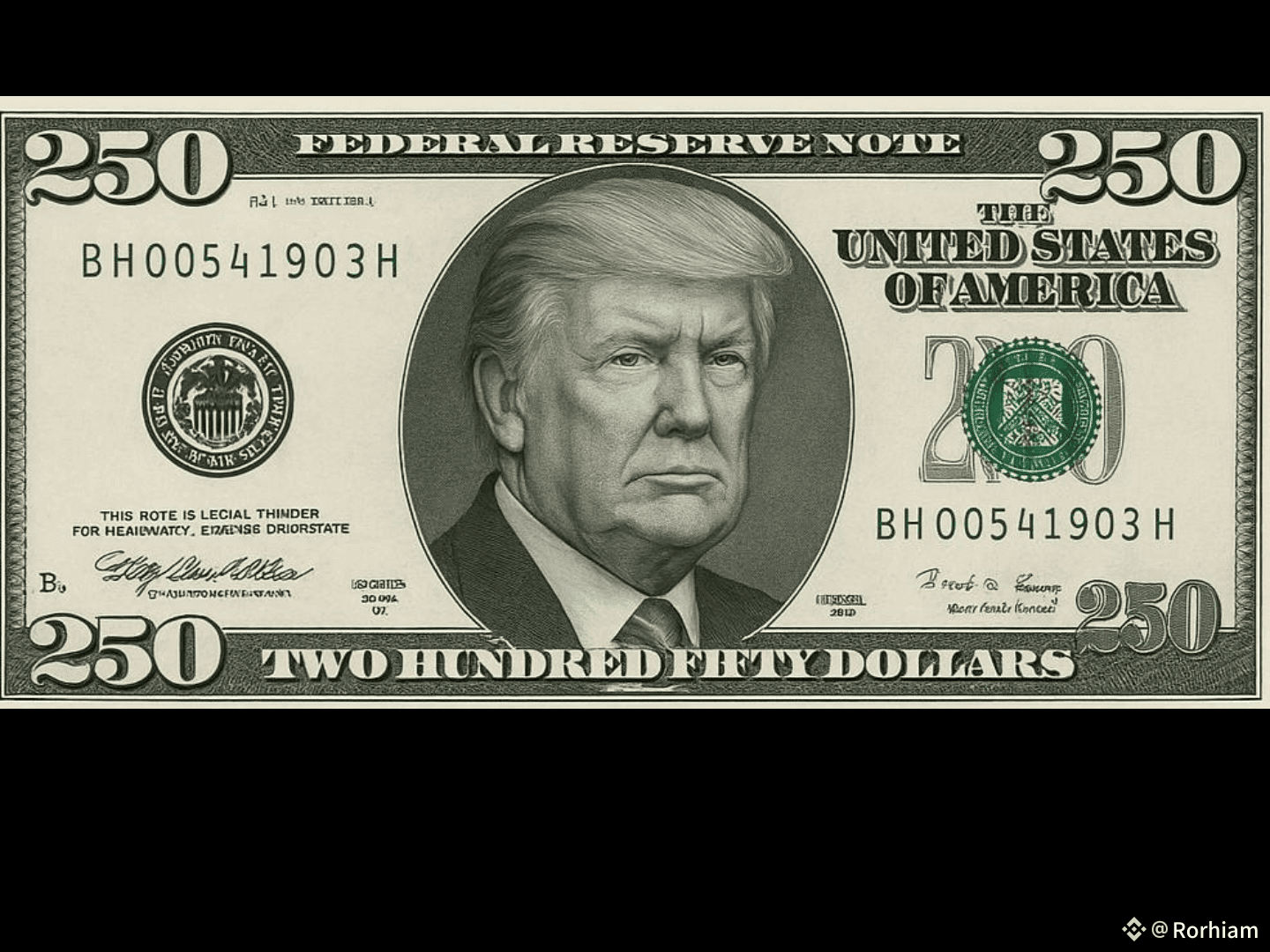 Trump on the new banknote The President of the USA plans | Rorhiam on ...