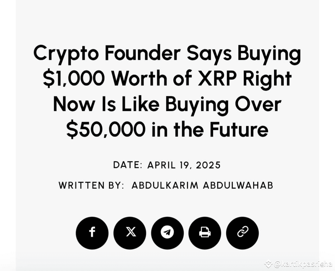 🚀 BUYING 1,000 $XRP TODAY = OWNING OVER 50,000 $XRP IN THE ...