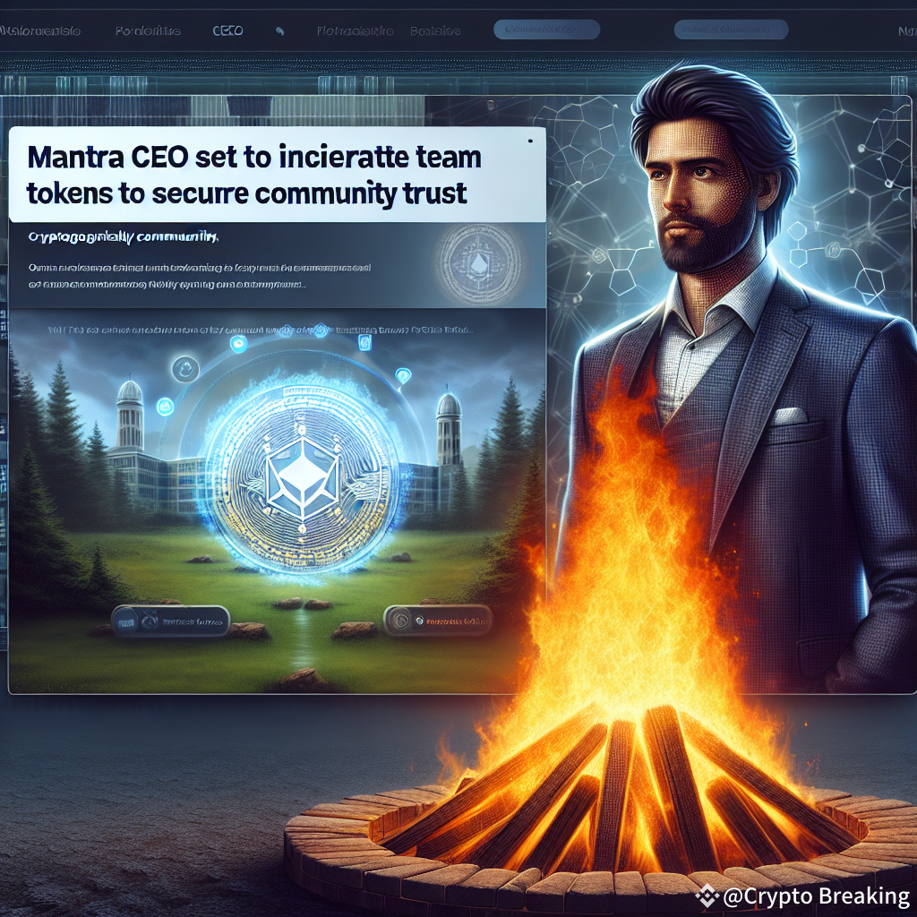 Mantra CEO Set to Incinerate Team Tokens to Secure Community Trust ...
