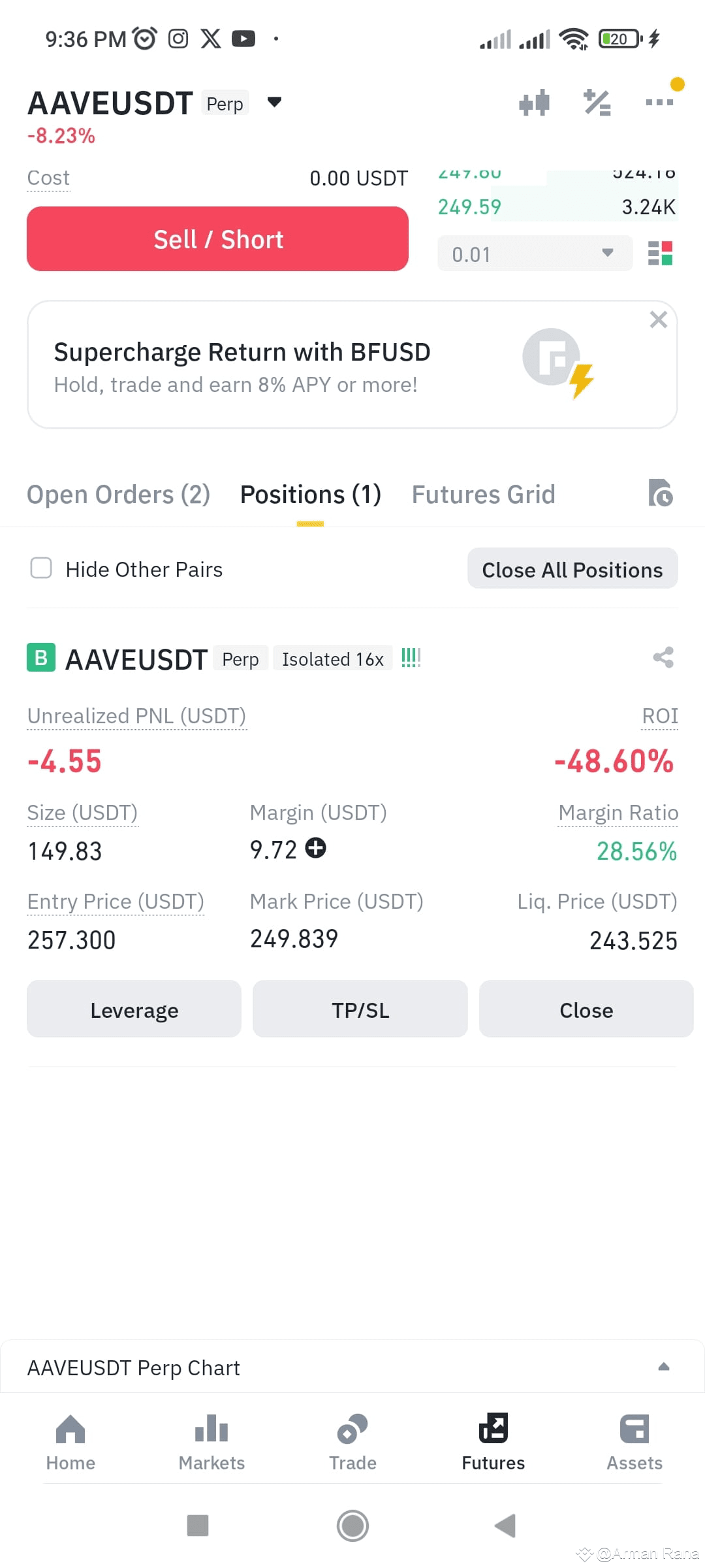 hold or close $AAVE everyone | Arman Rana on Binance Square