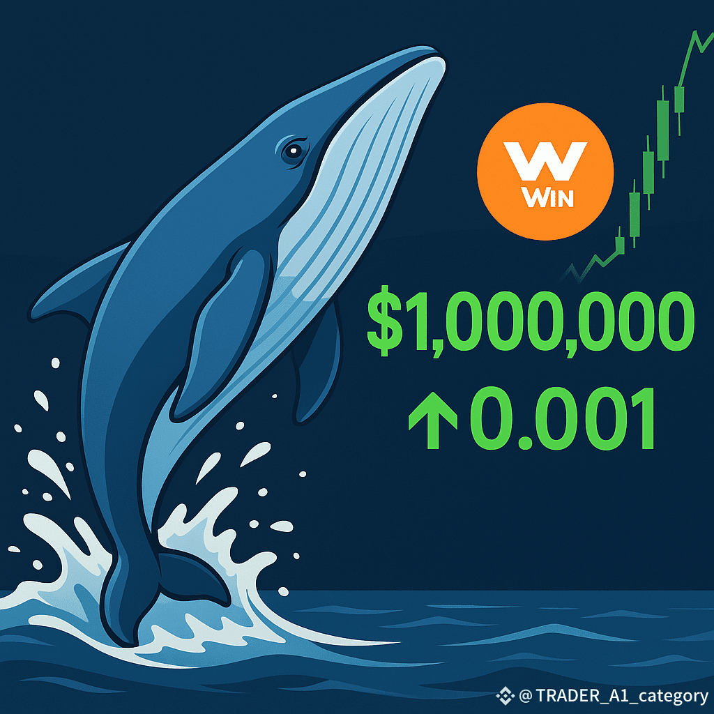 $WIN 🚨 Whale Alert: $1,000,000 Invested in WIN Coin! 🚨 A m | TRADER_A1 ...
