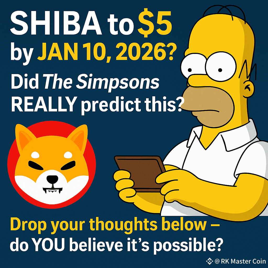 🚀 "SHIBA to $5 by 2026?! The Simpsons May Have Seen the Fut | RK Master ...