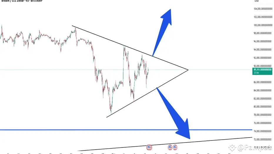⚡️ Bitcoin Alert: Symmetrical Triangle Spotted – 12,000 Points Move Incoming! ⚡️ | Pampa1 on ...