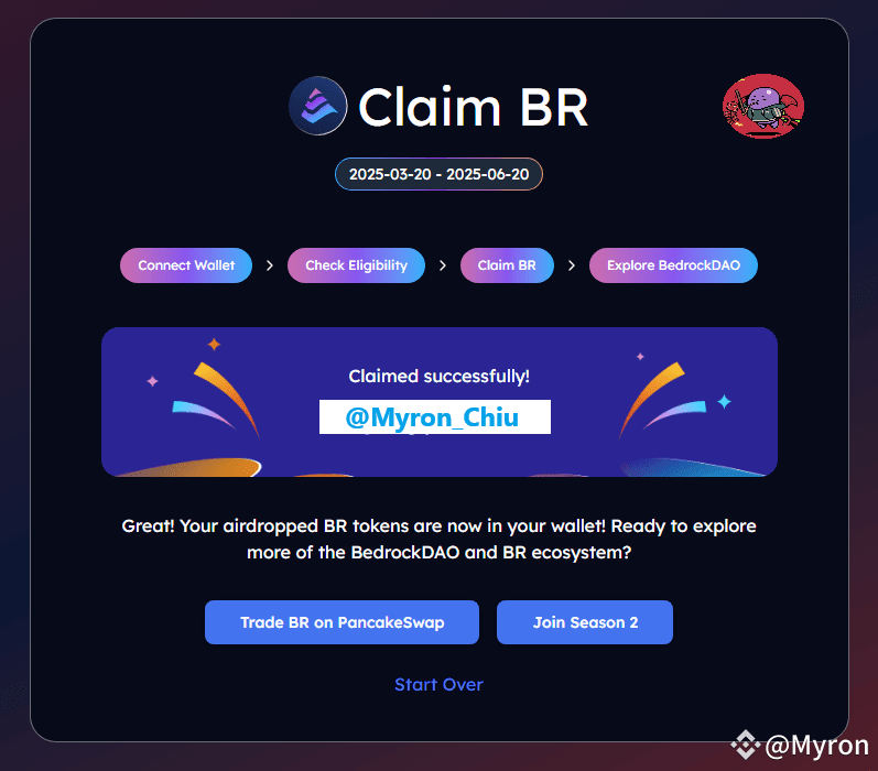 Bedrock $BR Airdrop is now open for collection! Current pric | Myron on Binance Square