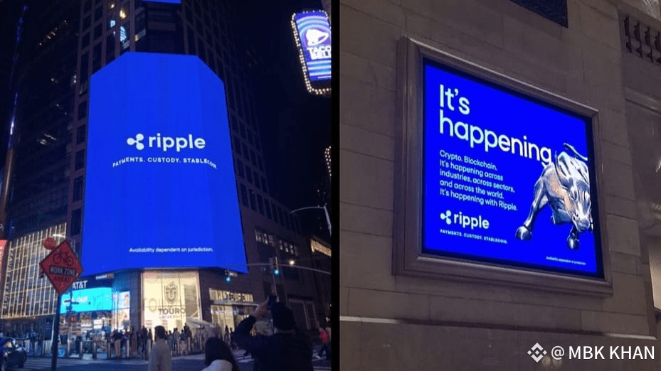 🔴 BREAKING: New @Ripple ‘ADs’ light up New York City’s | MBK KHAN on ...