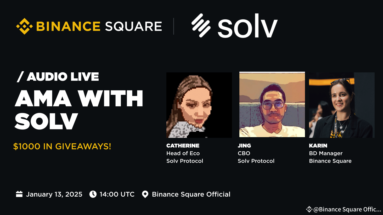 Join us for an exclusive Square Audio Live session with the | Binance ...