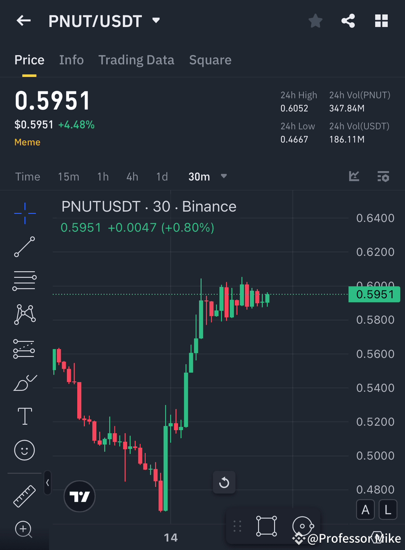 $PNUT /USDT Bull Run Confirmed – Time to Enter!🔥💯 $PNUT / | Professor Mike on Binance Square