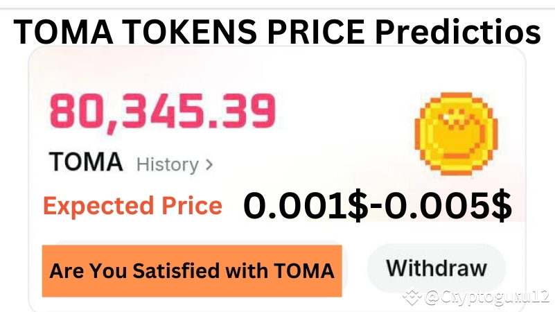 $TOMA Tokens Price Analysis and Predictions.. Are You Satified with it ...