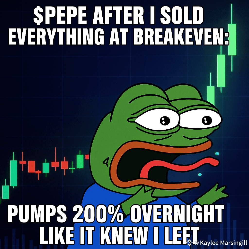 “Sold $PEPE too soon… Now it’s flexing on me like it waited ...