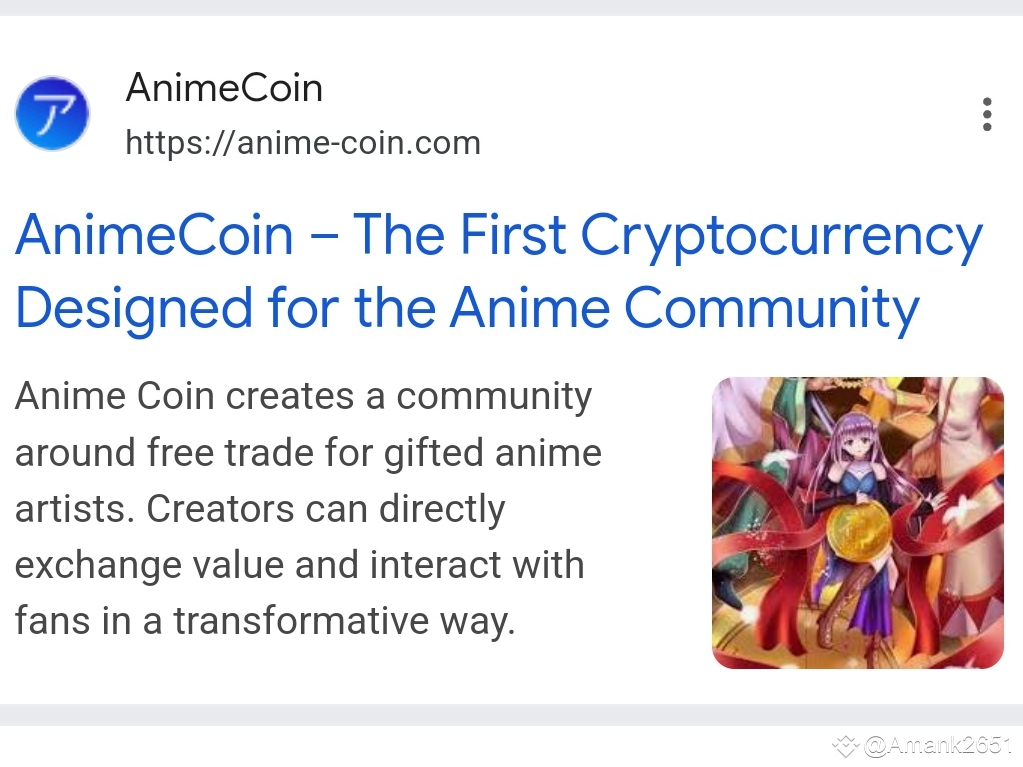 What Is $ANIME Coin | Amank2651 on Binance Square