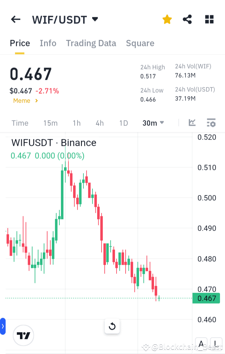 🚨 $WIF /USDT Short Trade Setup – Bearish Pressure Building! | Blockchain_Beast on Binance Square