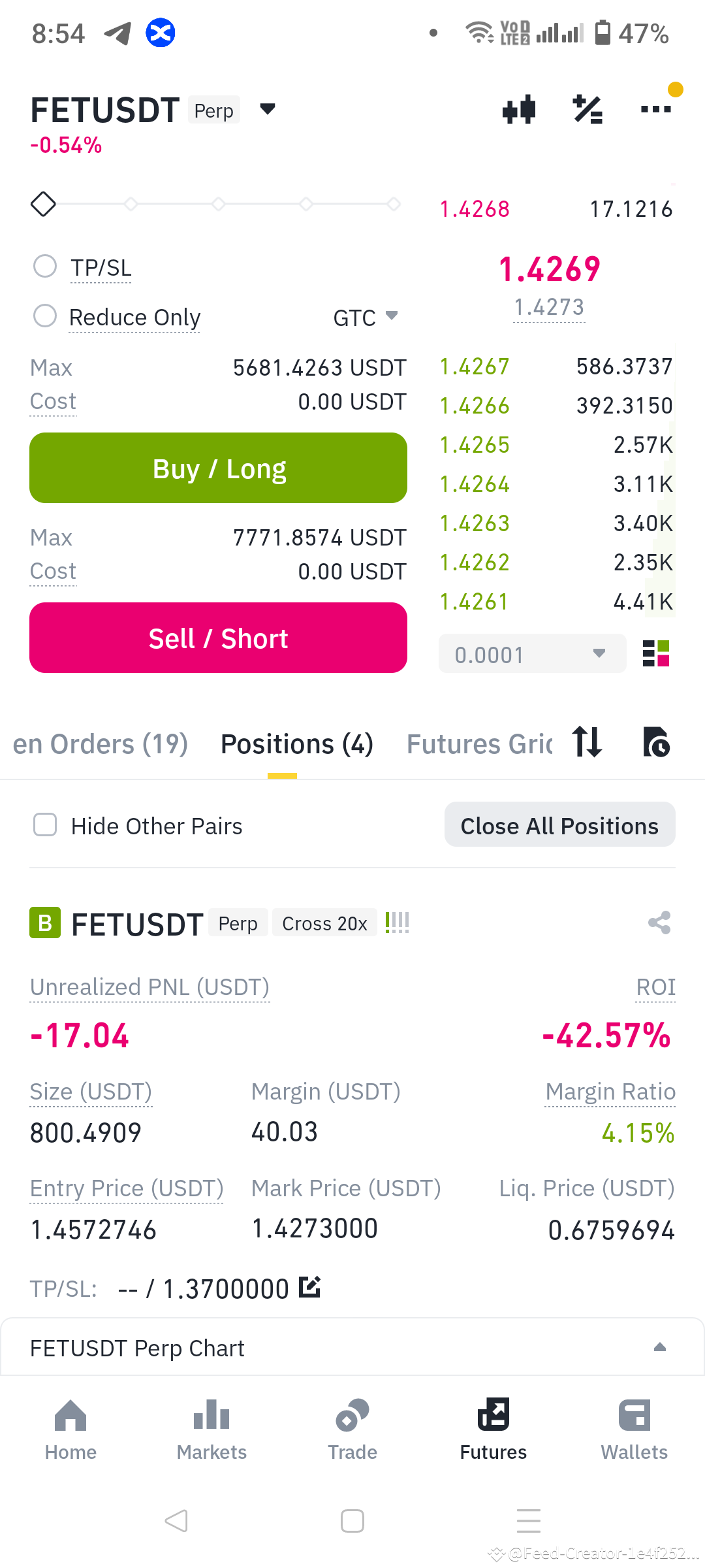$FET USDT Hold or Close? | Mudassir9678 on Binance Square