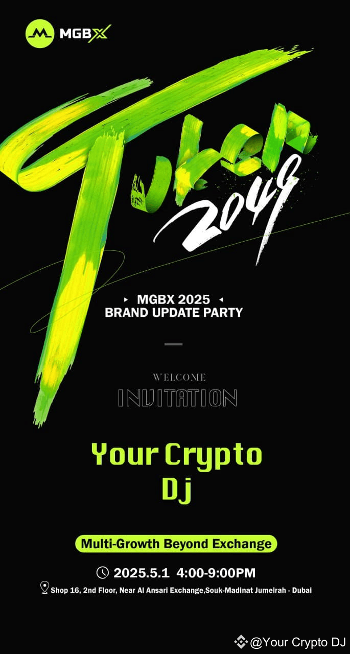 🎉 Big news! @MGBX_EN is throwing the MGBX Brand Update Part | Your Crypto DJ on Binance Square