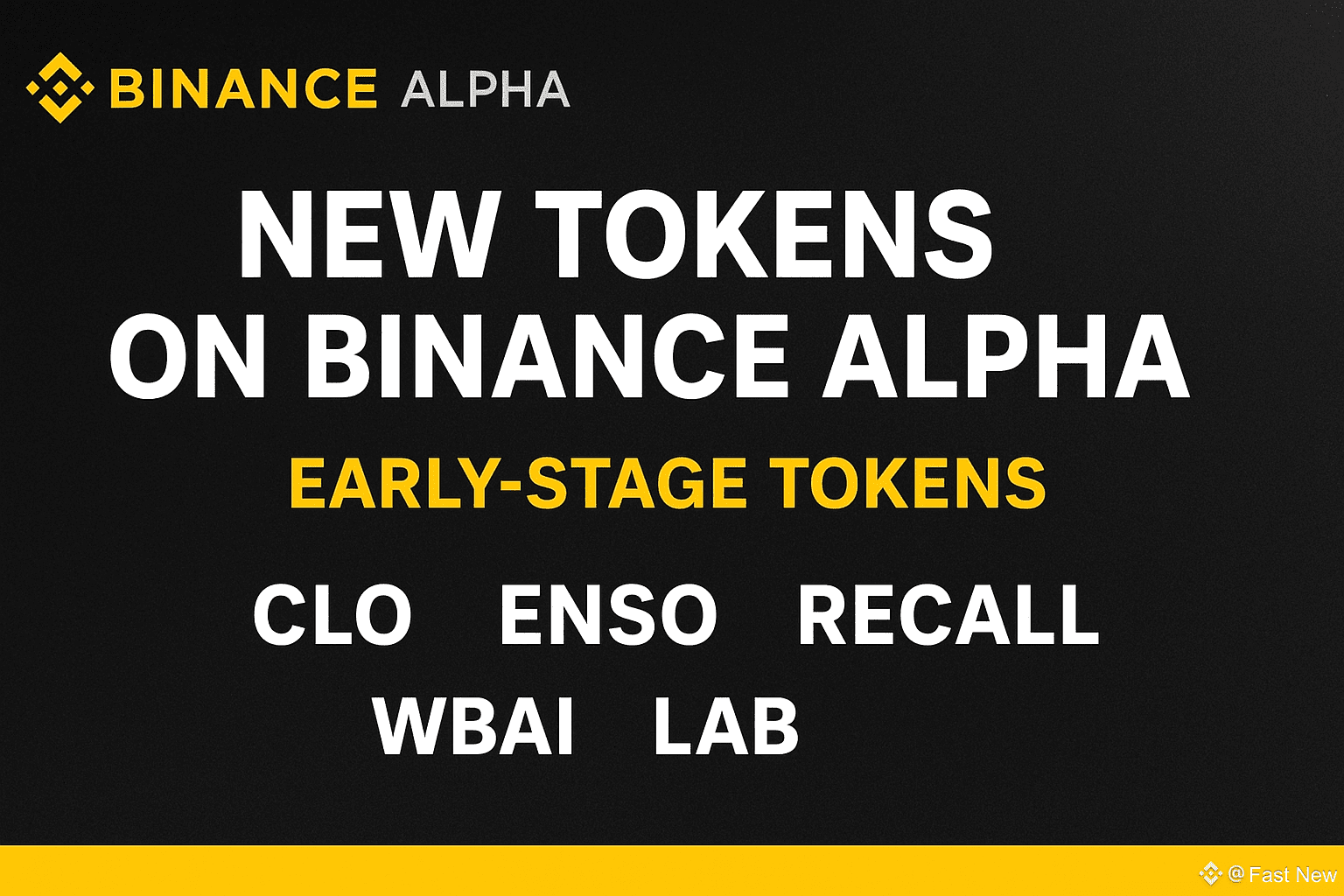 🚀 New tokens on Binance Alpha – Identifying early | Fast New on Binance ...