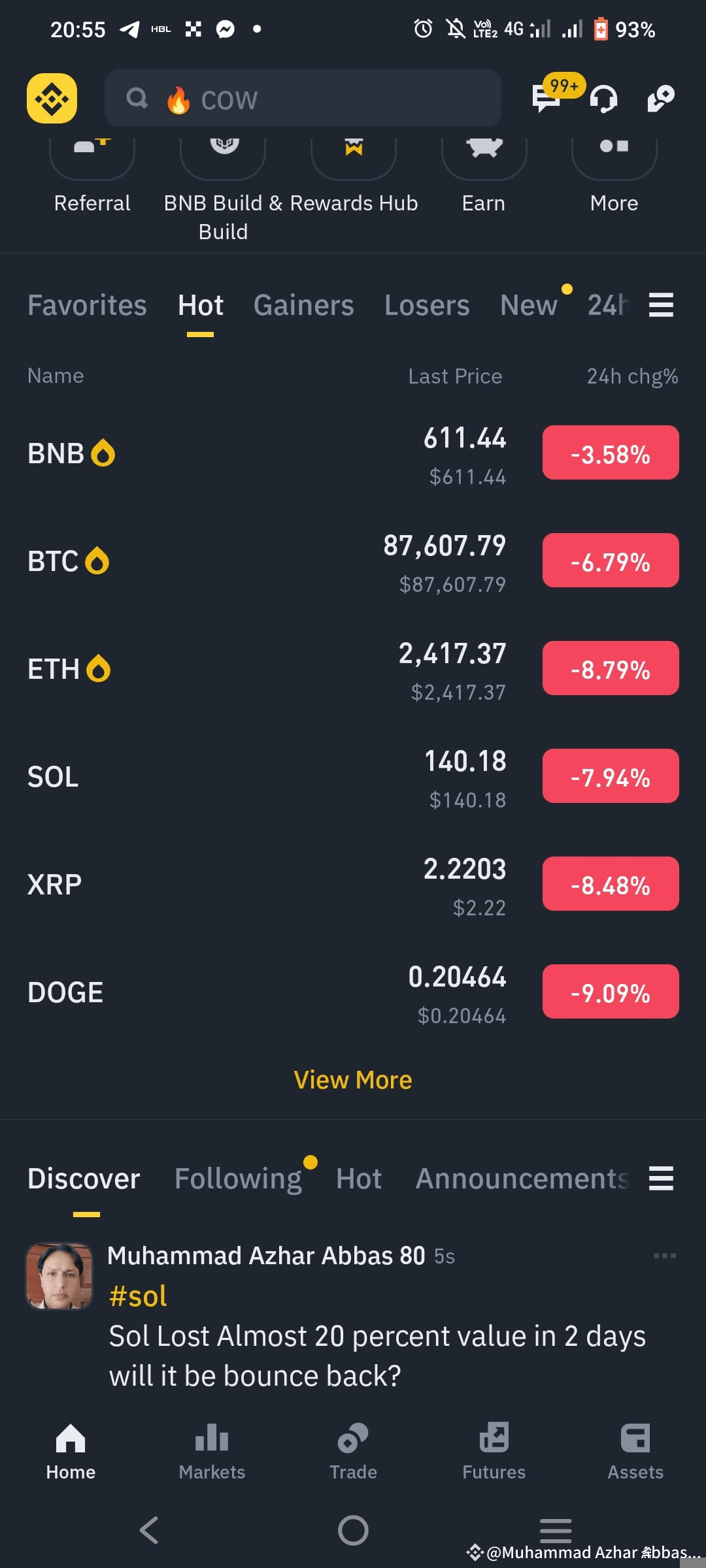 Just imagine , If you bought solana at $280 few days ago | Muhammad Azhar Abbas 80 on Binance Square