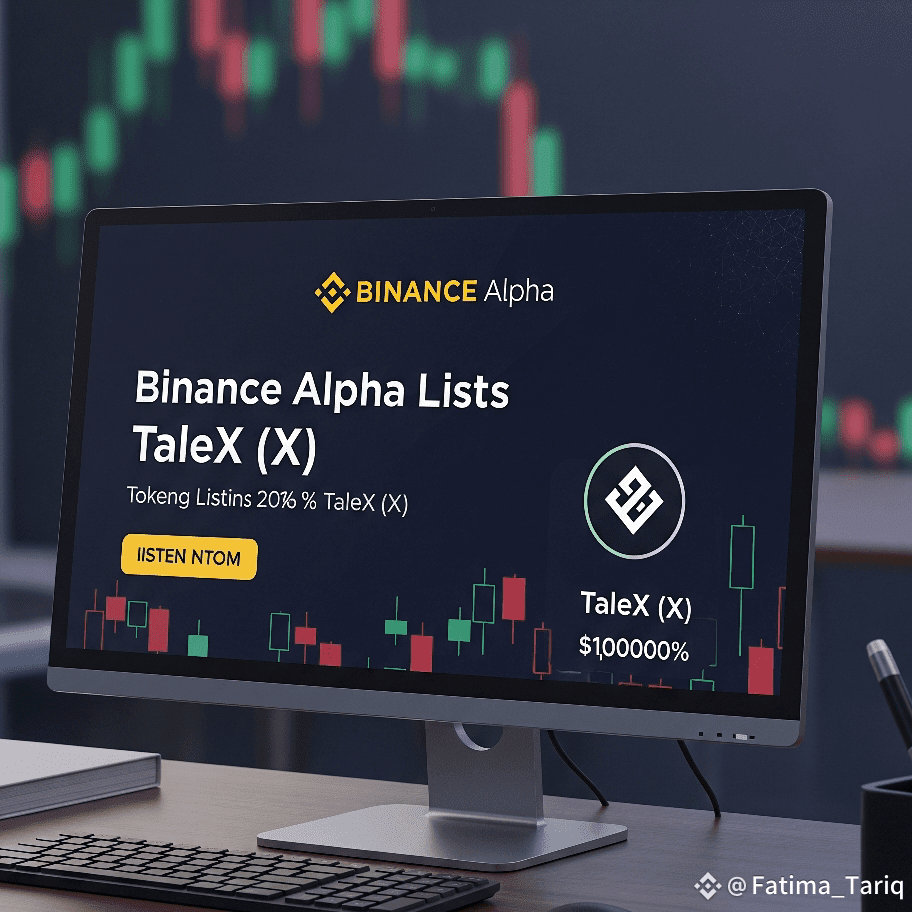 Binance Alpha to List TaleX (X), Airdrop for Eligible Users | Fatima_Tariq on Binance Square